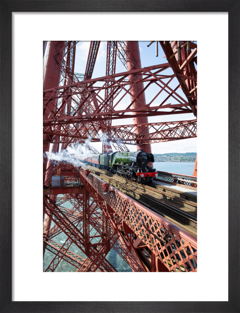 Flying Scotsman crossing the Forth Bridge, Scotland. – Science ...