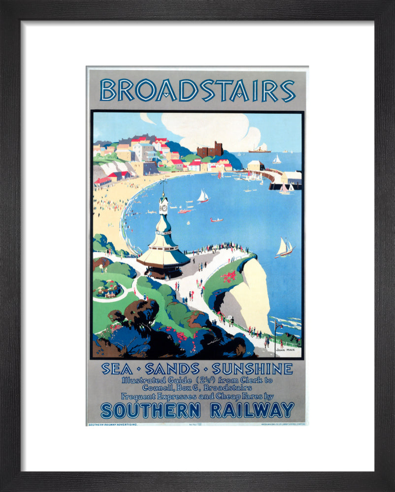 'Broadstairs; Sea, Sands, Sunshine', SR poster, 1929. – Science ...