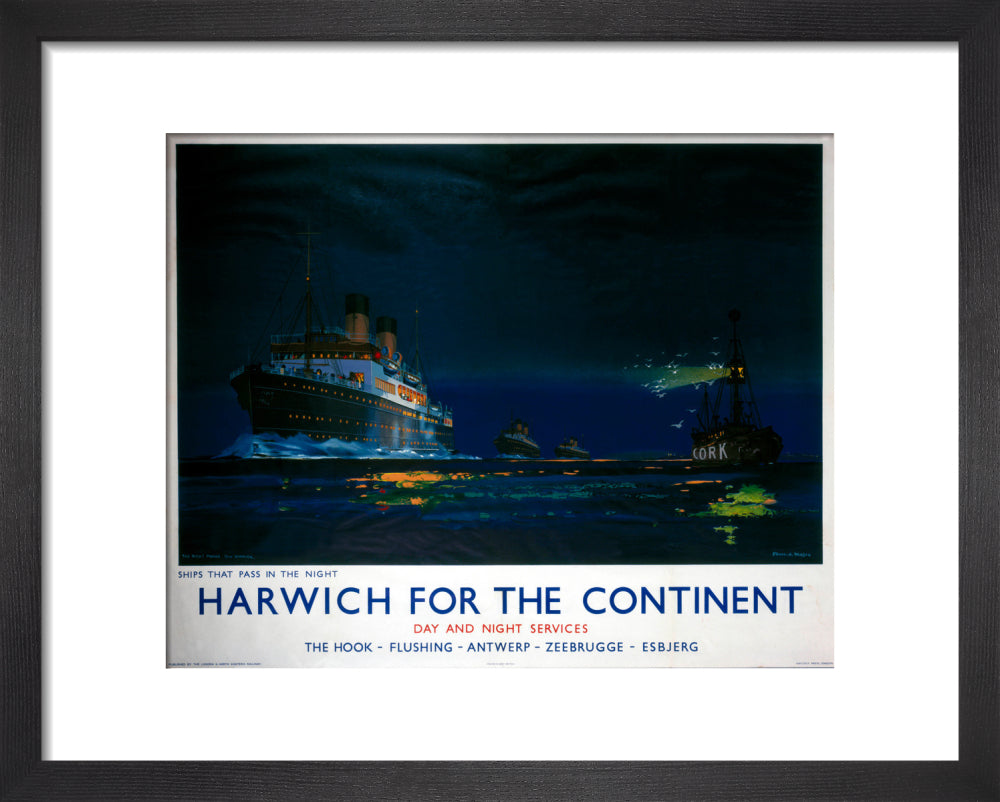 'Harwich for the Continent', LNER poster, 1923-1947. – Science ...