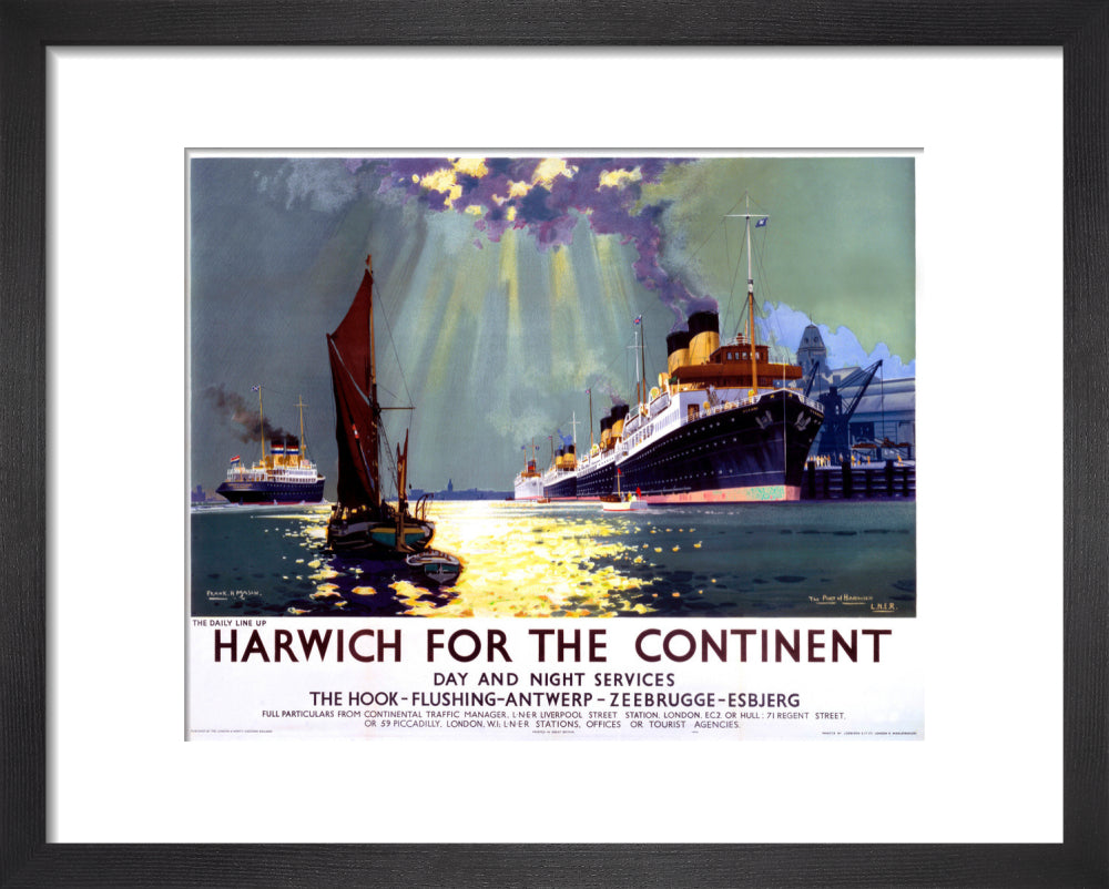 'Harwich for the Continent', LNER poster, 1940. – Science & Society ...