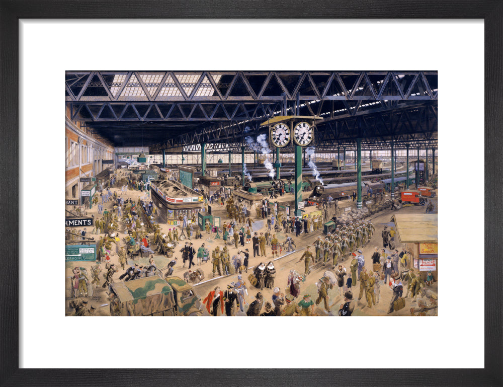 'Waterloo Station', watercolour for an SR poster, 1948. – Science ...